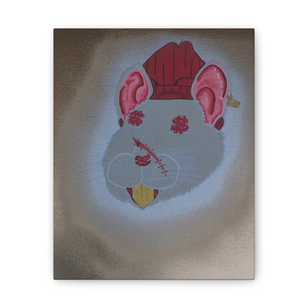 Corrupted Rat Print - Etsy