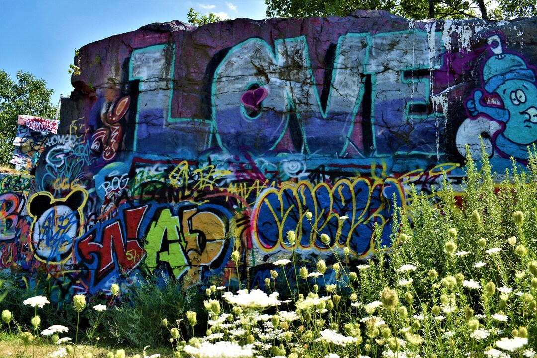 Colorful Graffiti at the Quarry - Etsy