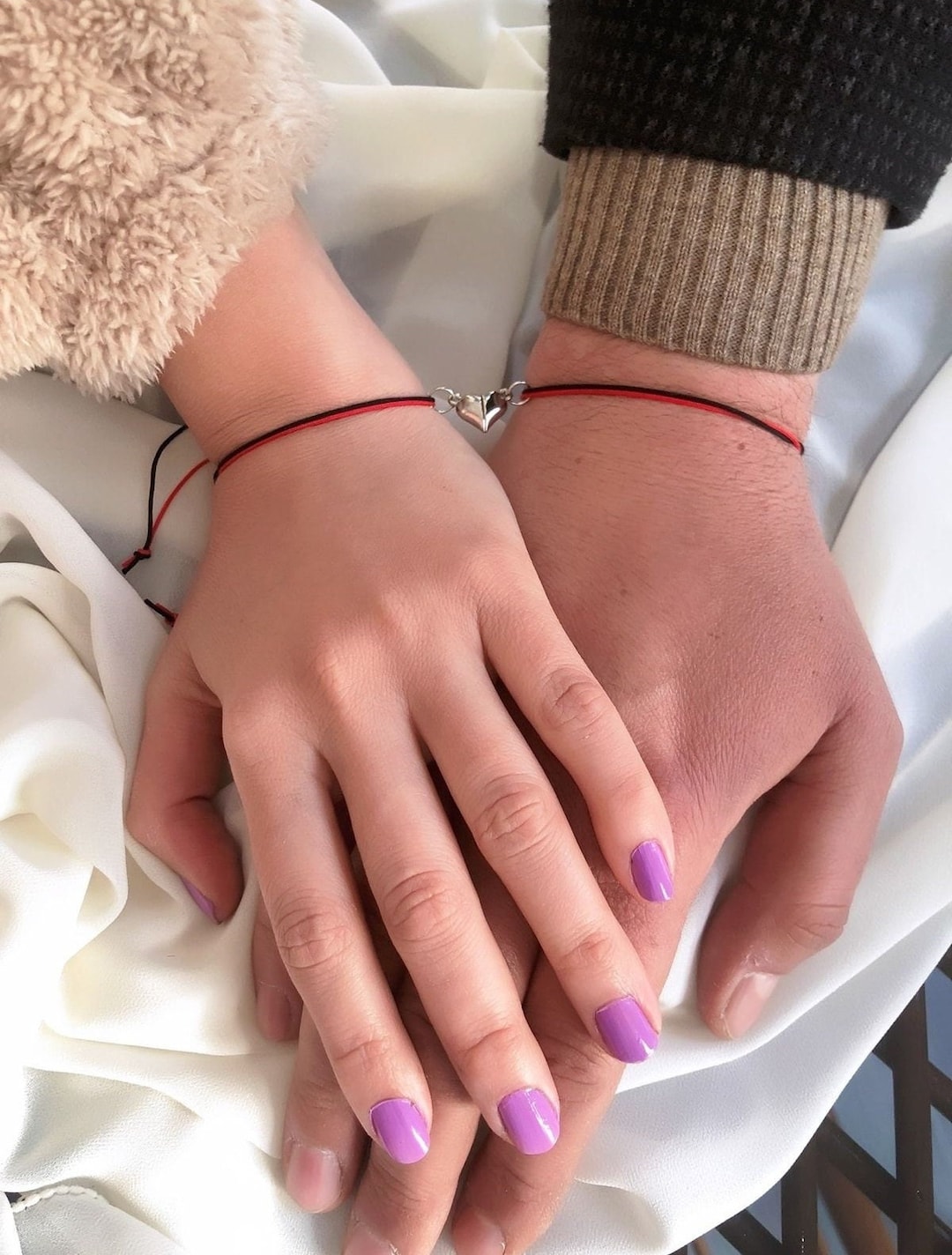 Heart Bracelet, Matching Bracelet, Couples Bracelet, Bracelet for ...