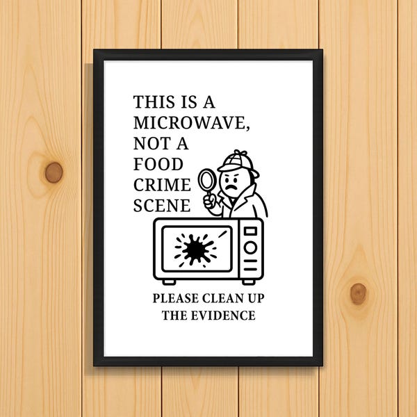 Keep Microwave Clean Signs - Etsy