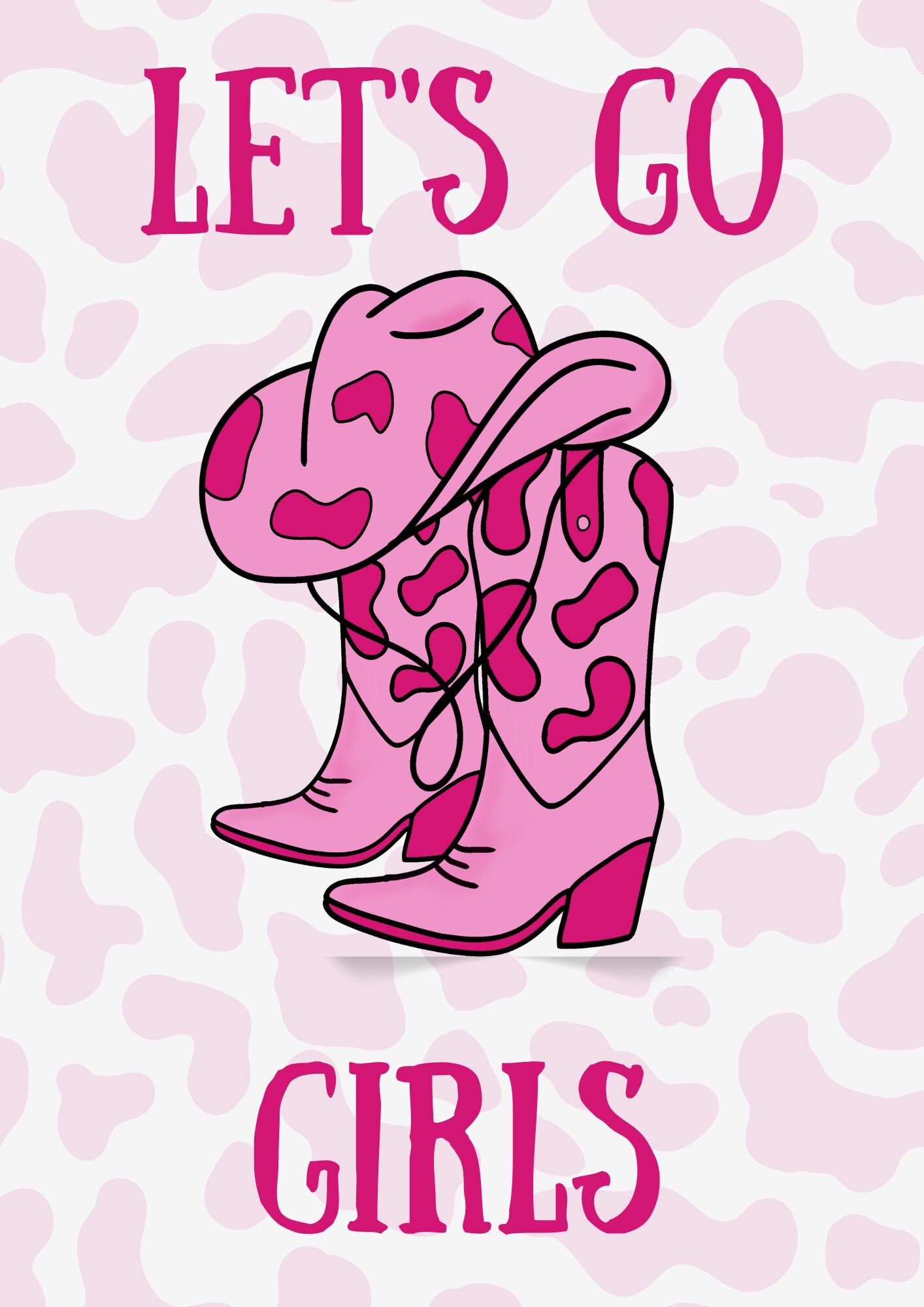 Let's Go Girls A4 Poster, Digital Download, Shania Twain Lyrics ...
