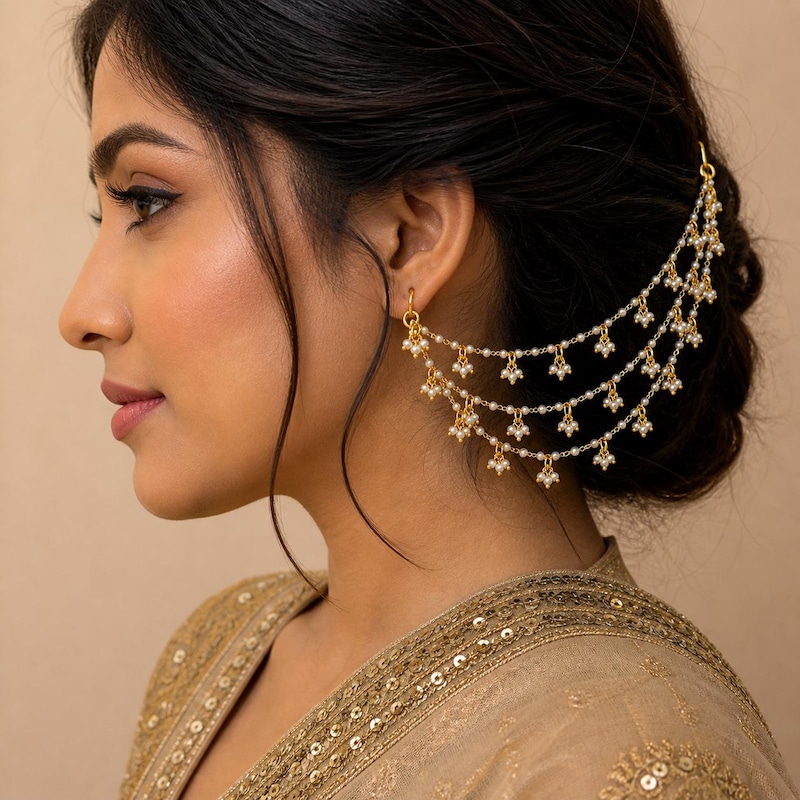 Indian Ear Hair Jewelry - Etsy UK