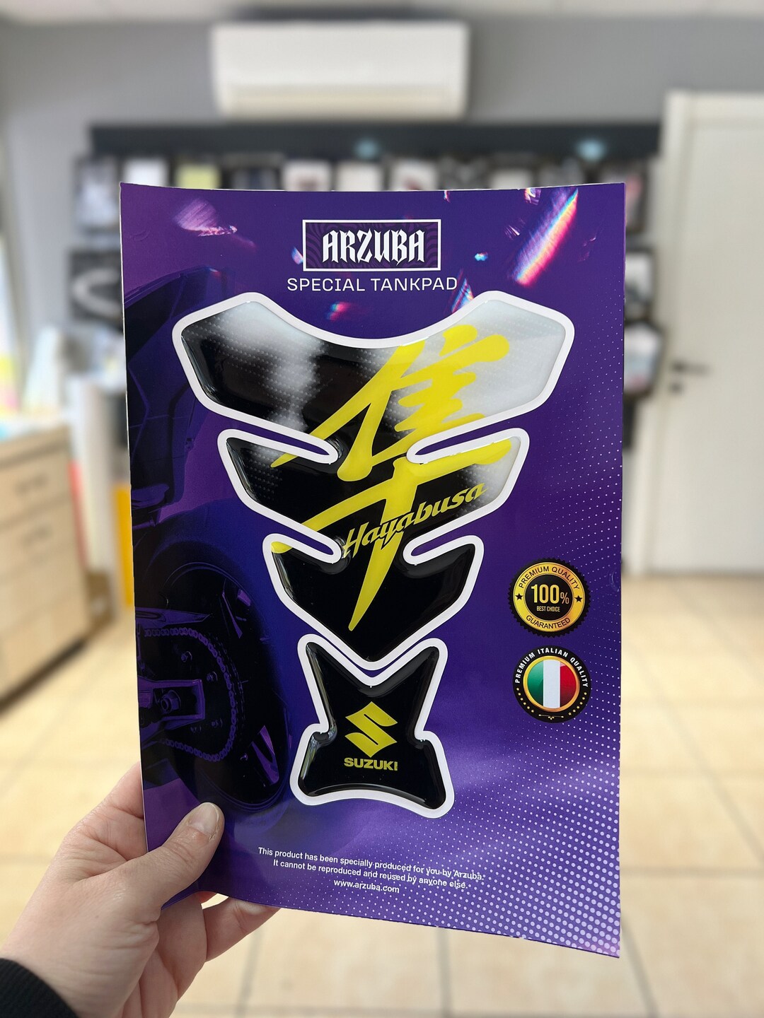 Suzuki Hayabusa Design, Universal Tank Pad, Motorcycle Tank Protector ...