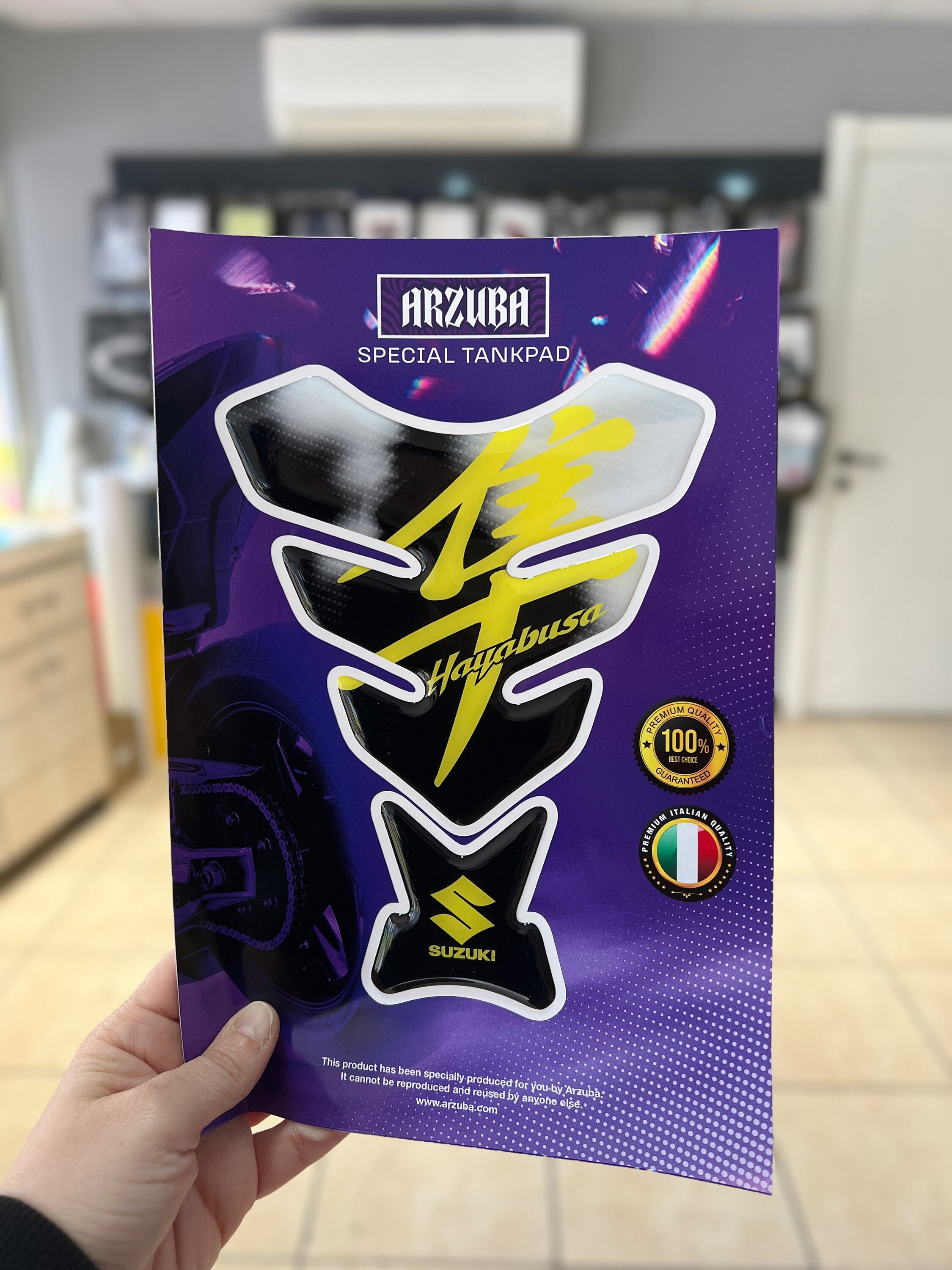 Suzuki Hayabusa Design, Universal Tank Pad, Motorcycle Tank Protector ...