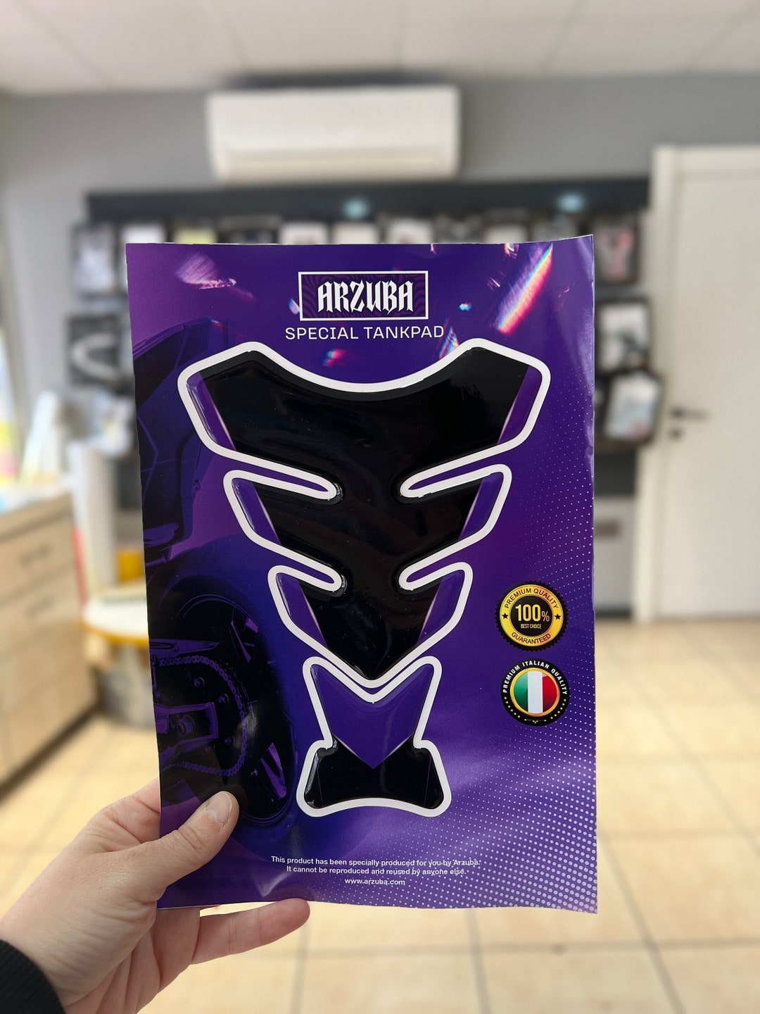 Carbon Purple Design, Universal Tank Pad, Motorcycle Tank Protector ...