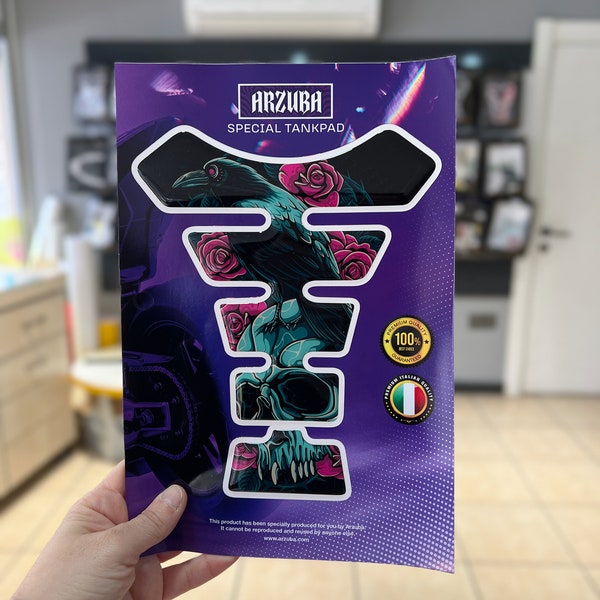 Motorcycle Gas Tank Pad Skull - Etsy