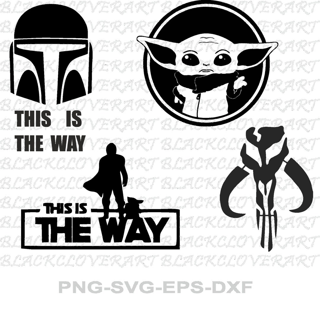 Mandalorian SVG File Bundle, Baby Yoda SVG for Cricut, Star Wars ...