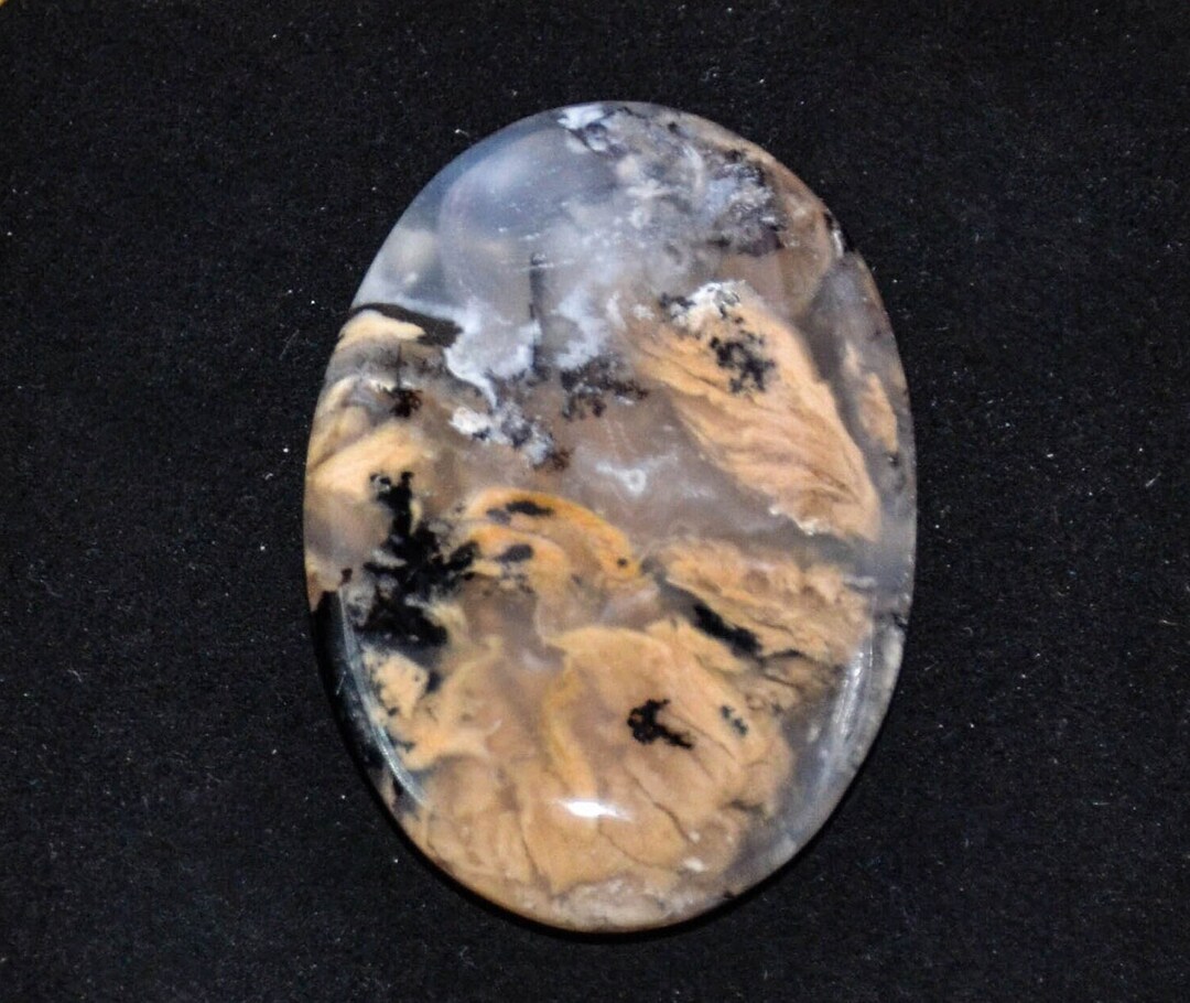 Stunning Dendritic Tiger Agate Oval Cabochon - Etsy