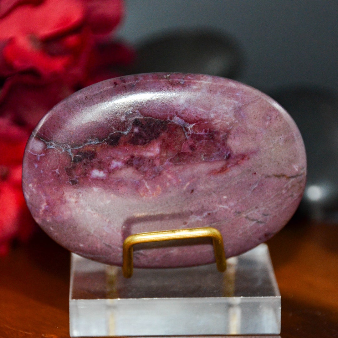 RARE Large Purple Mookaite Crystal Jasper Palm Stone - Etsy