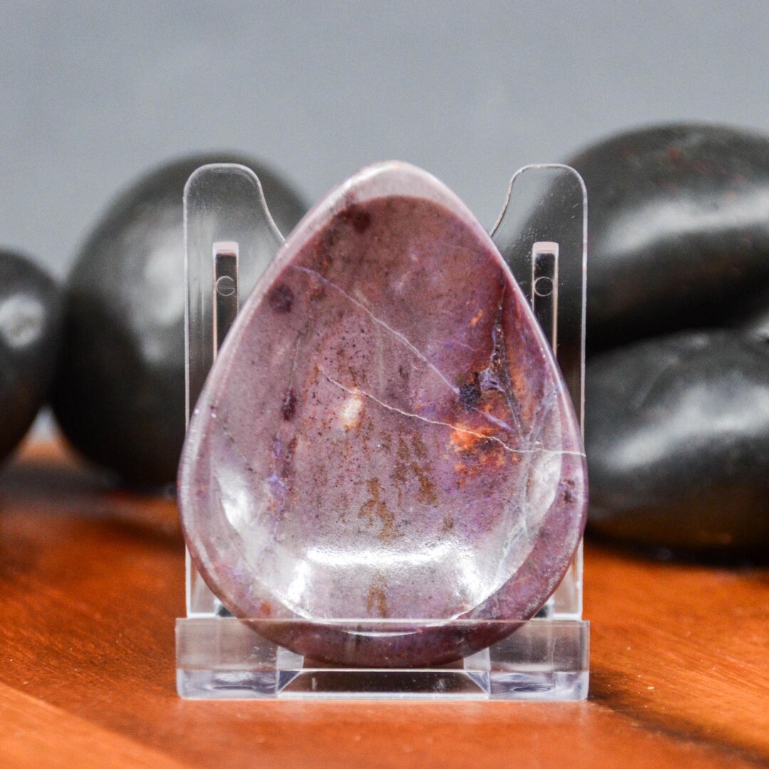 Lavender Jade Worry Stone - Etsy