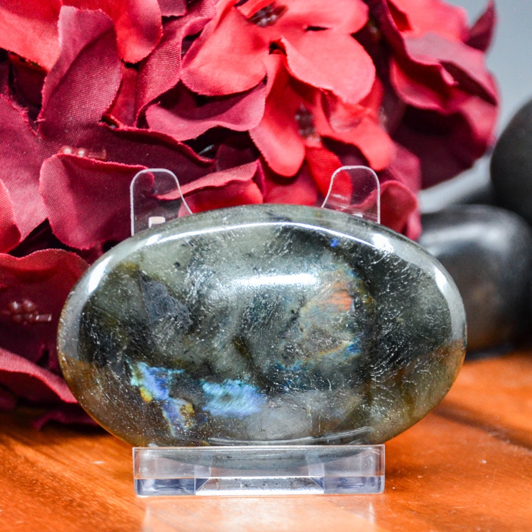 AAA Spectrolite Palm Stone - Etsy