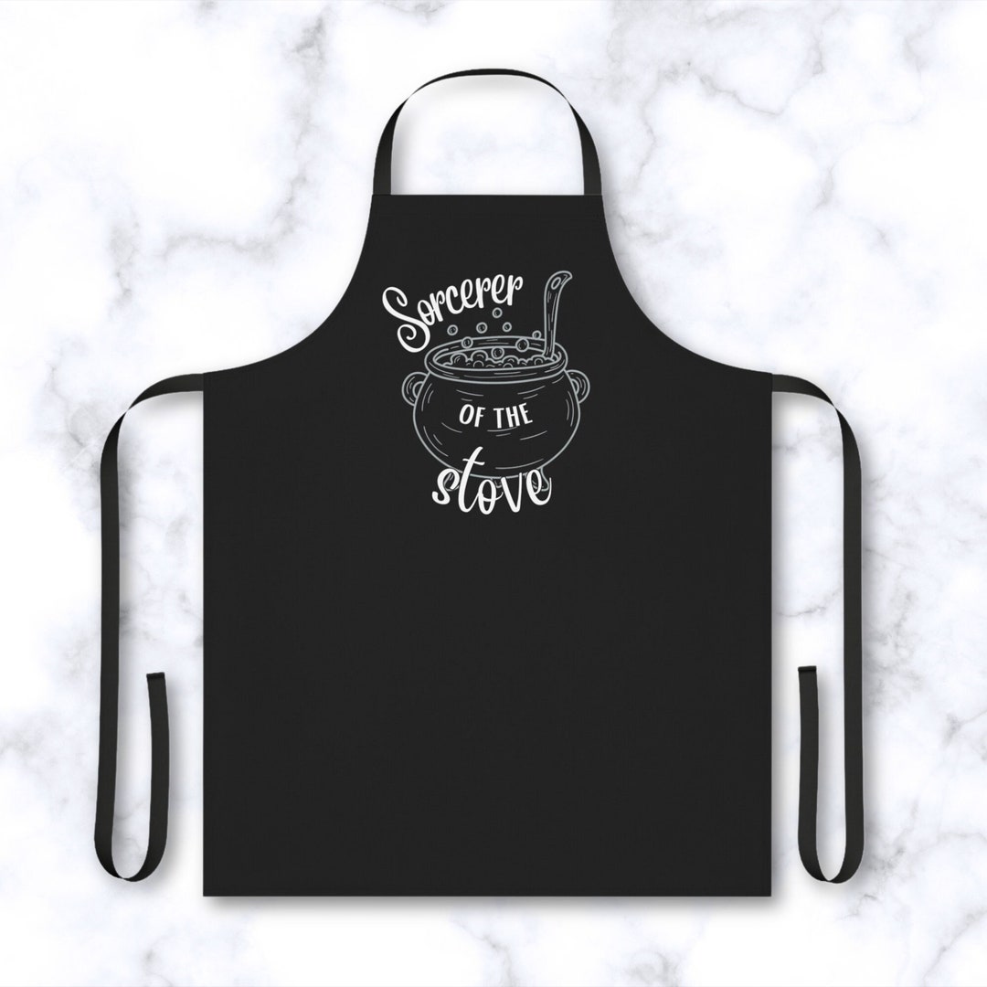 Kitchen Witch Sorcerer Tie Back Apron, Hearth Witchery, Magic Home ...