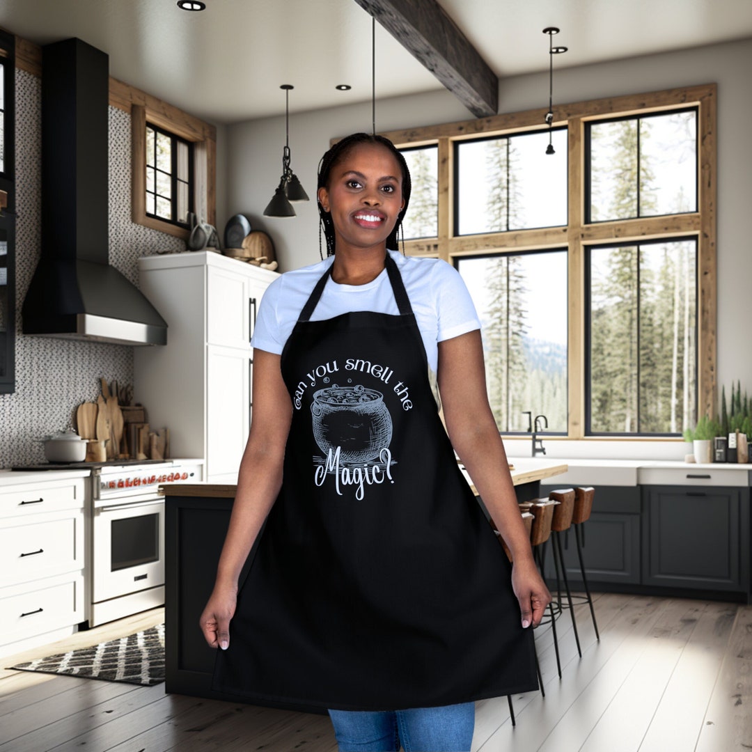 Kitchen Witch Cauldron Tie Back Apron for Hearth Witchery - Etsy