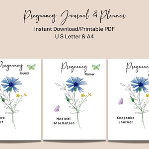 Pregnancy Planner Printable Pregnancy Journal, Baby Memory Book Gift ...