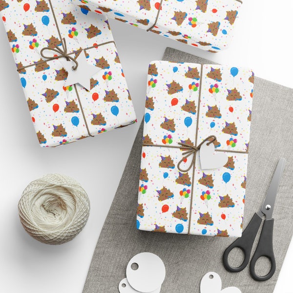 Poop Emoji Wrapping - Etsy