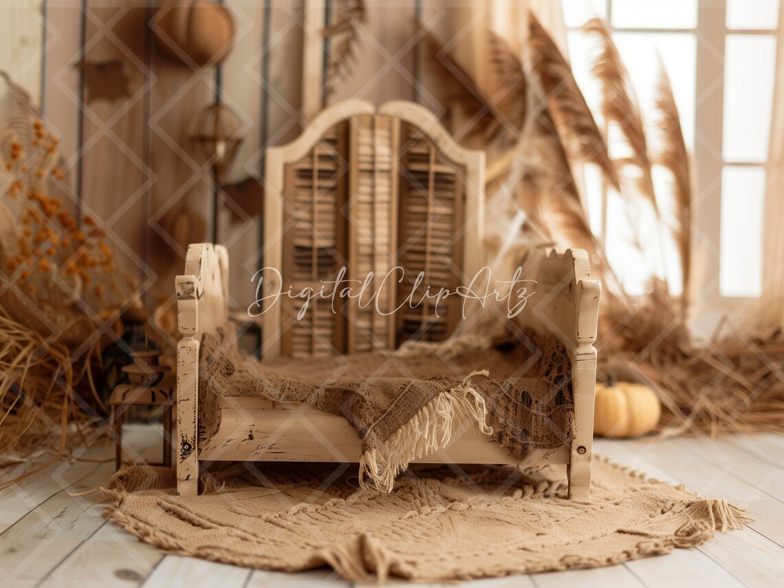 Newborn Cozy Fall Digital Backdrop, Digital Photography Backdrop ...