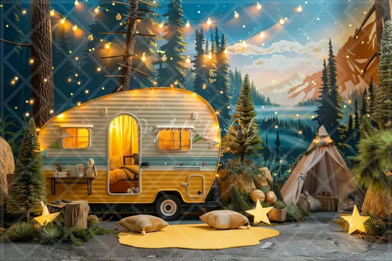Grand Adventure RV Digital Backdrop Digital Photography Backdrop ...