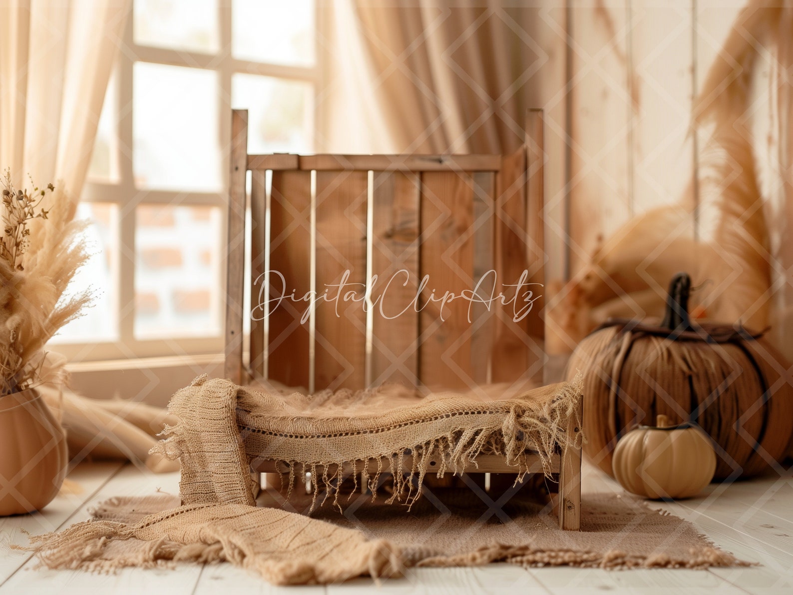 Newborn Cozy Fall Digital Backdrop, Digital Photography Backdrop ...