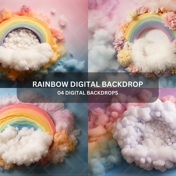 Rainbow Backdrop - Etsy