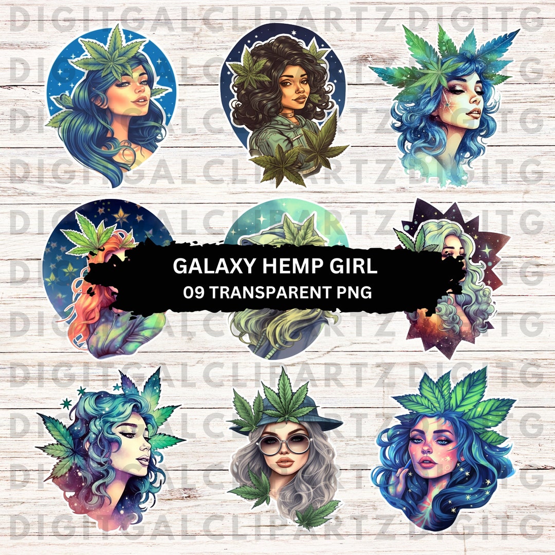 Hemp Girls 420 - 09 Transparent PNG Files - Digital Download - Hemp ...