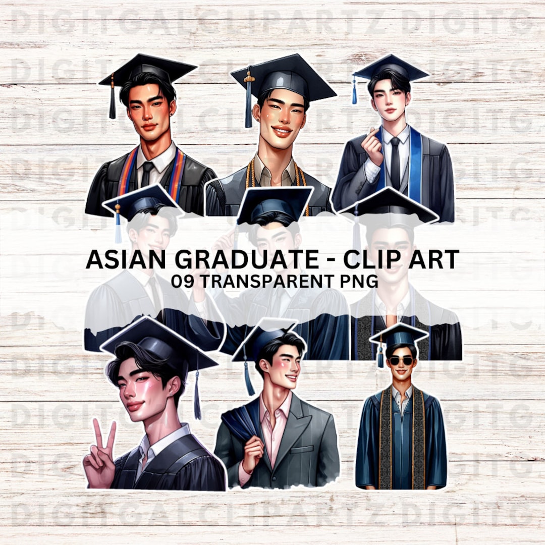 Asian Graduate - 09 Transparent PNG Files Digital Download Asian Girls ...