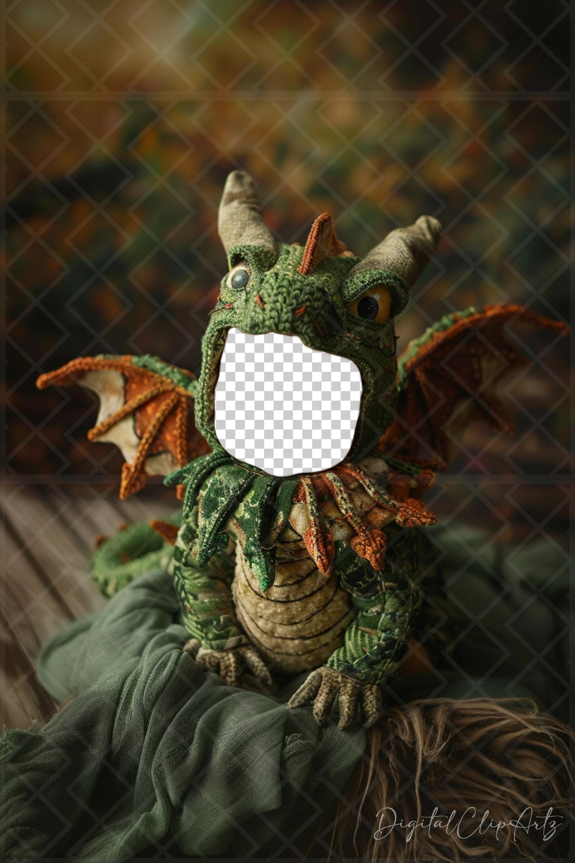 Dragon Baby Newborn Digital Backdrop, Face Insert, Digital Photography ...