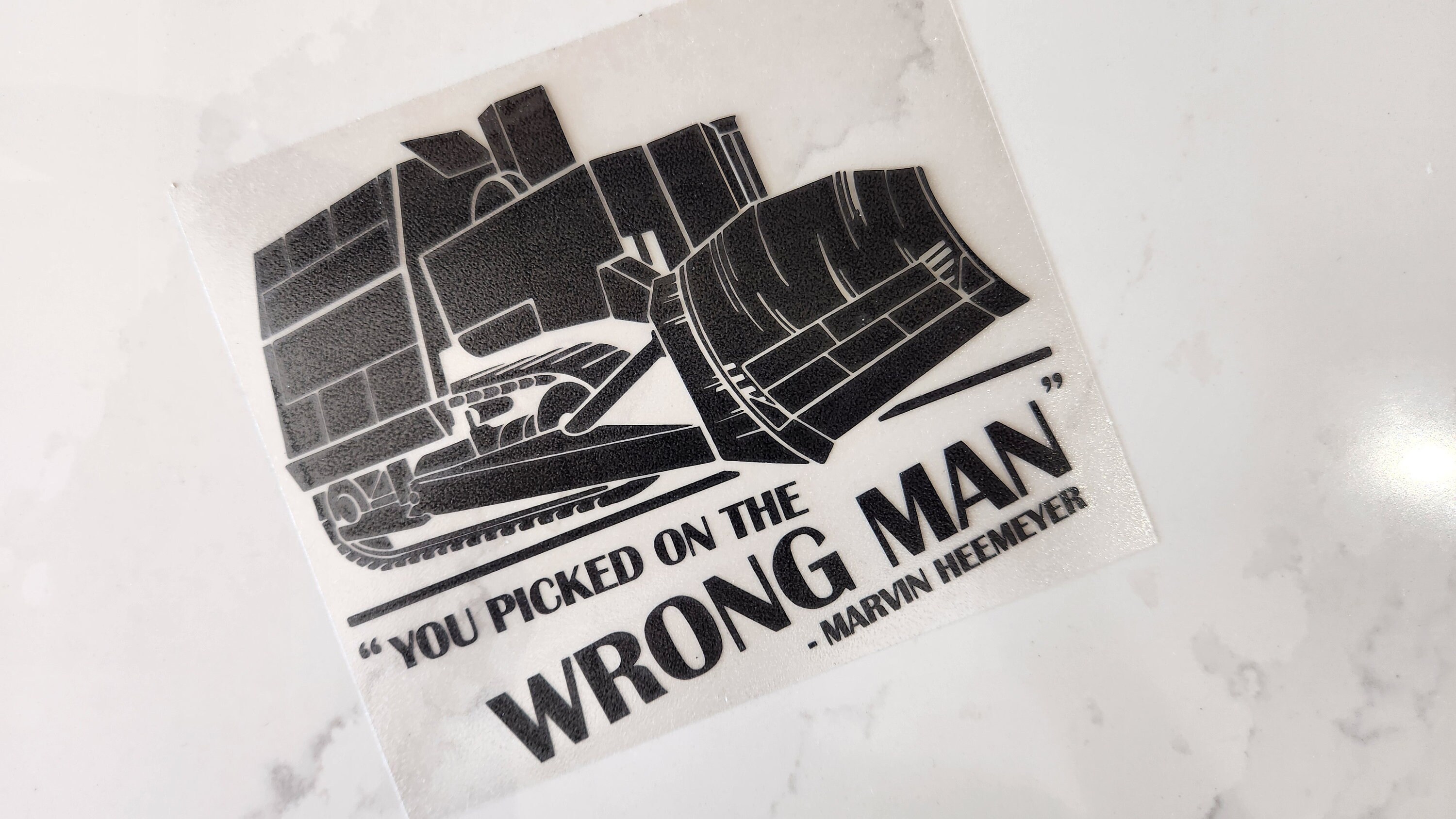 Killdozer "you Picked on the Wrong Man" Vinyl/bumper Sticker (detailed ...