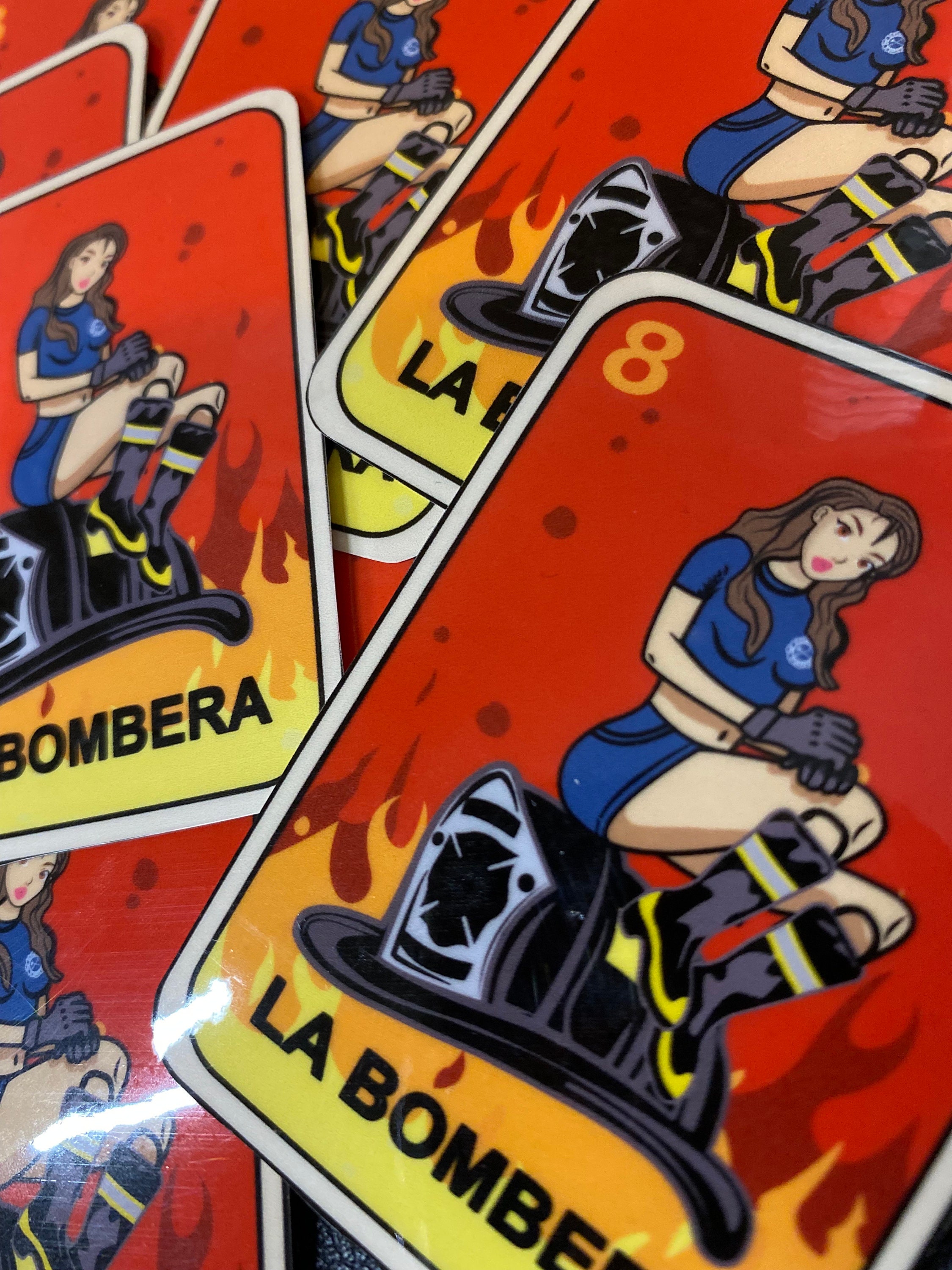 La Bombera Loteria Stickers Glossy Laminated - Etsy