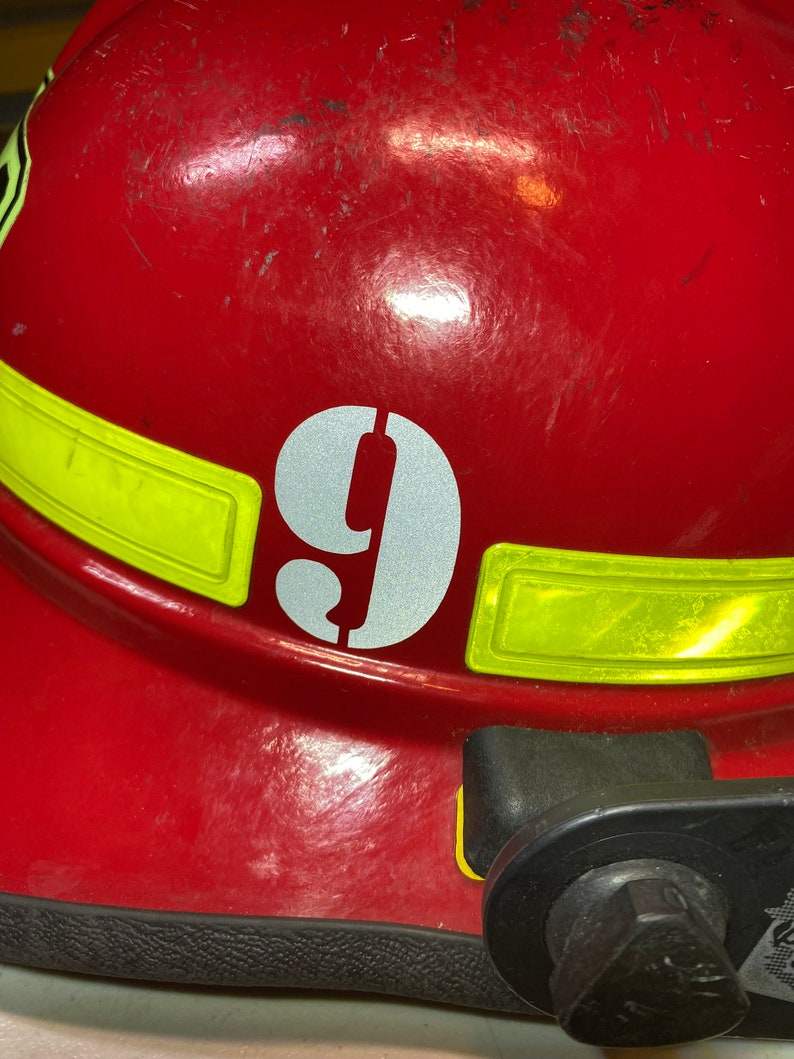 Reflective Fire Helmet Decals - Etsy