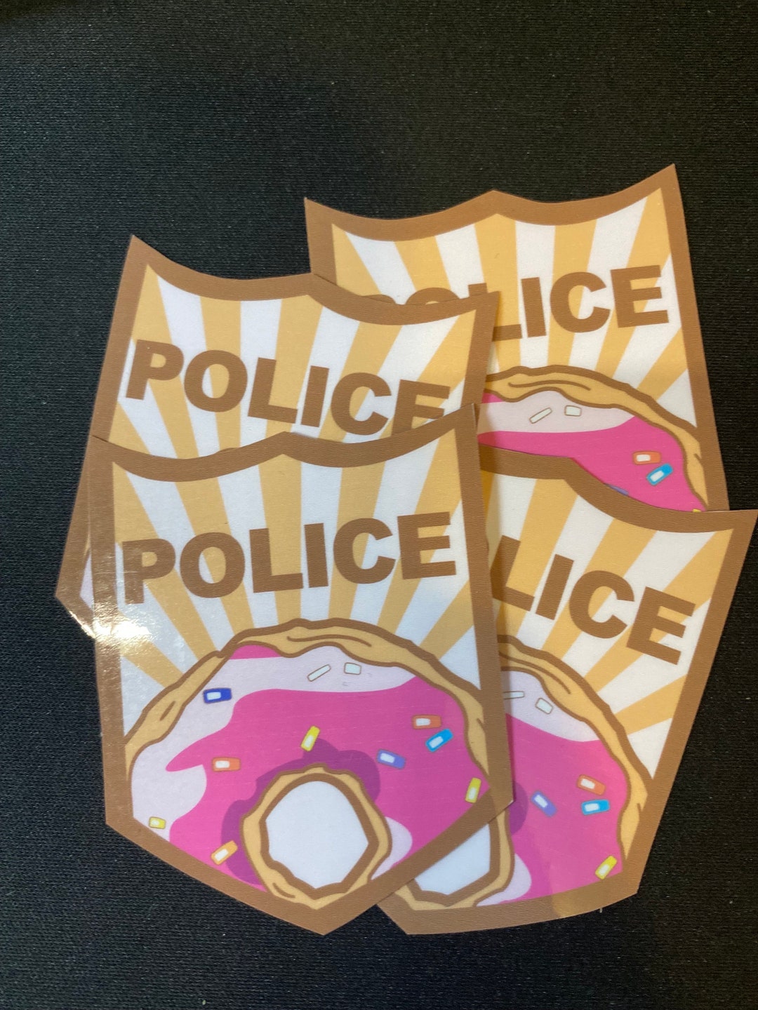 Donut Police Badge Sticker - Etsy