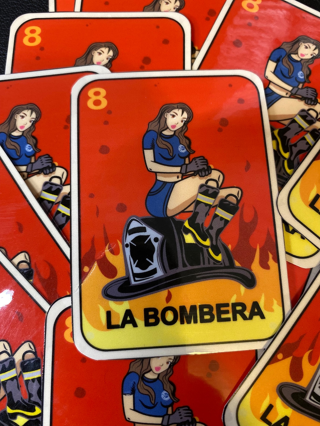 La Bombera Loteria Stickers Glossy Laminated - Etsy