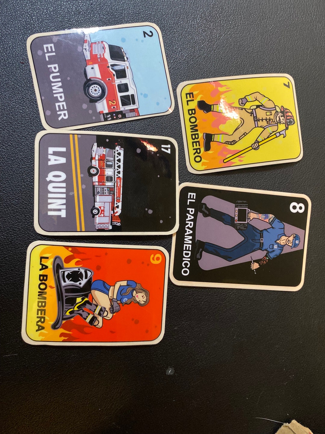 Firefighter Loteria Sticker Pack Bombero, Bombera, Paramedico - Etsy