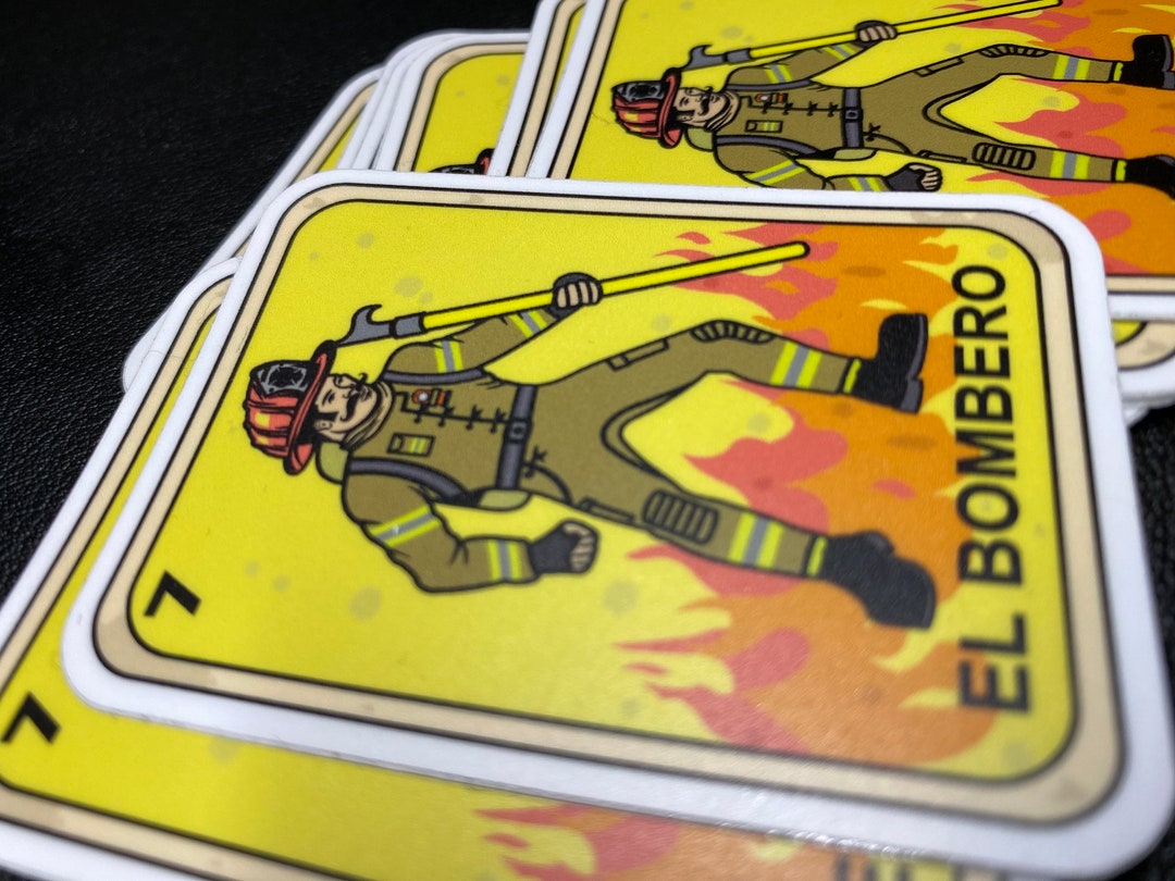 El Bombero Loteria Sticker - Etsy