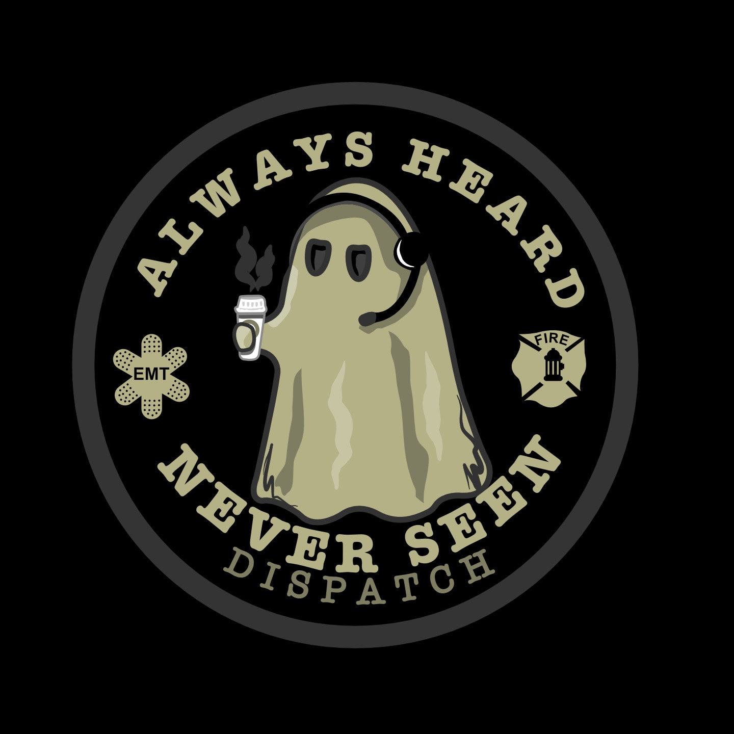 Ghost Dispatcher Always Heard Never Seen EMT/FIRE - Etsy