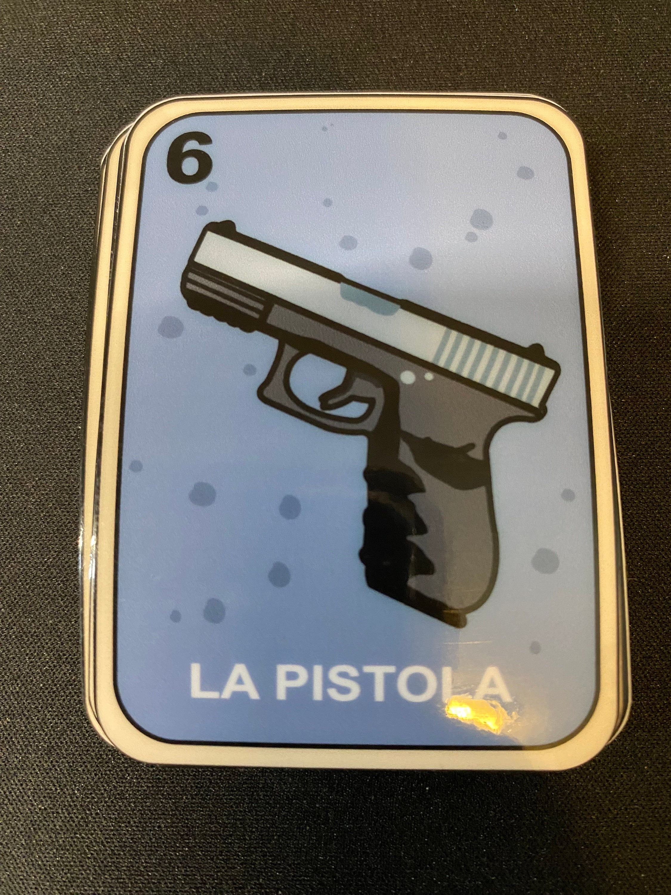 La Pistola Loteria Card Sticker (2 Pack) - Etsy