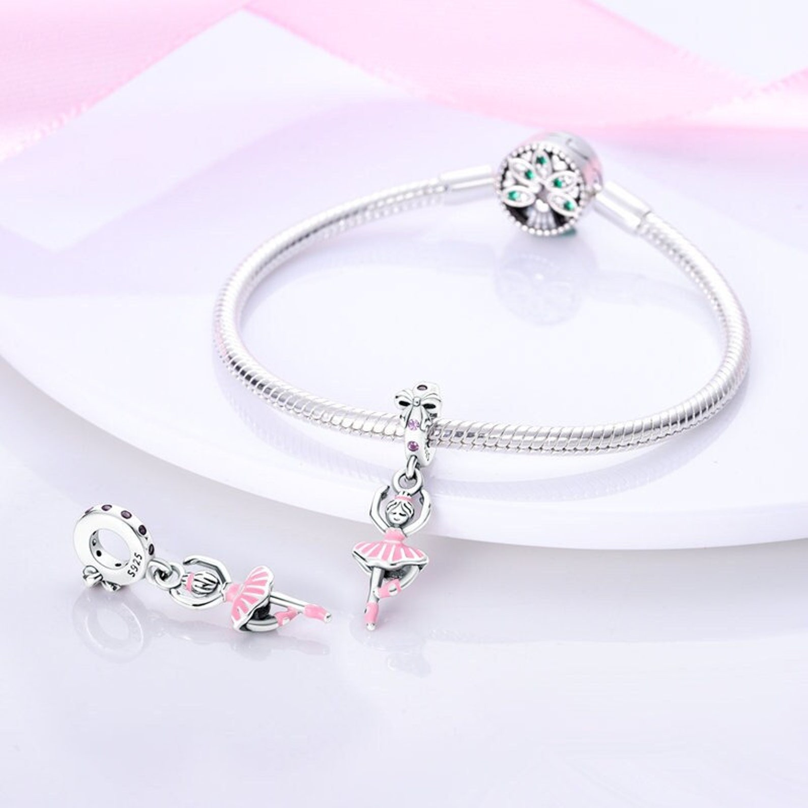 Ballet Ballerina Dancer Dancing Mother Charm Bracelet Compatible ...