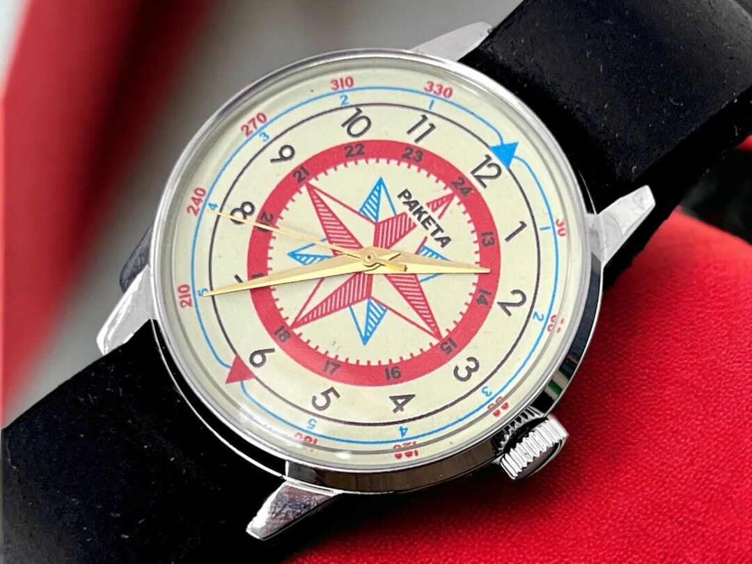 Raketa Watch Soviet Compass 36mm USSR Retro Old CCCP - Etsy
