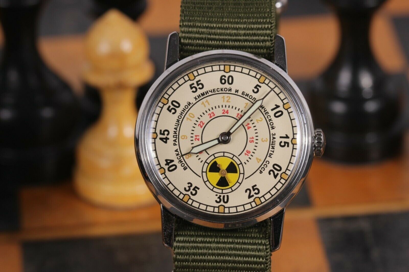 Pobeda Radiation ZIM Laco Troops USSR Mechanical Soviet Watch, Men's ...