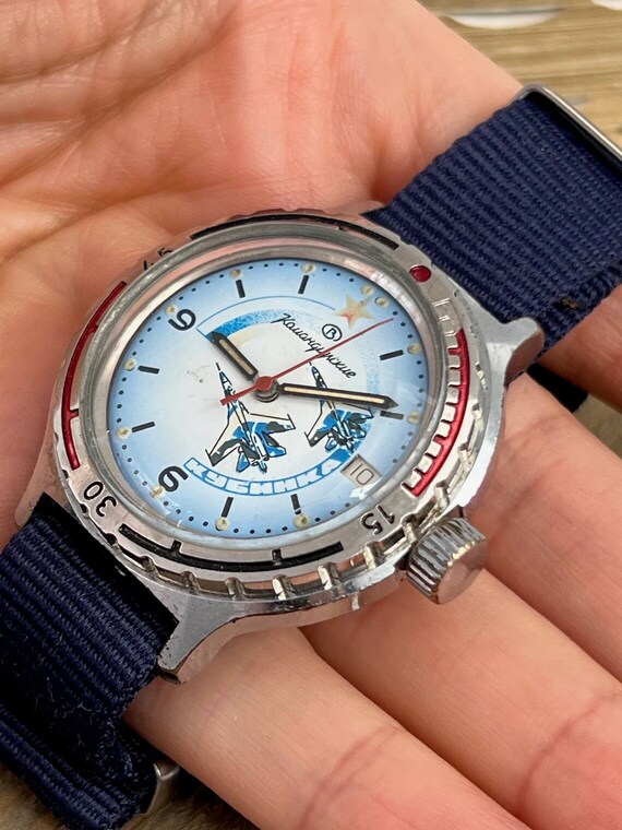 Rare Vostok Amphibian watch, blue watch, orologi vost… - Gem