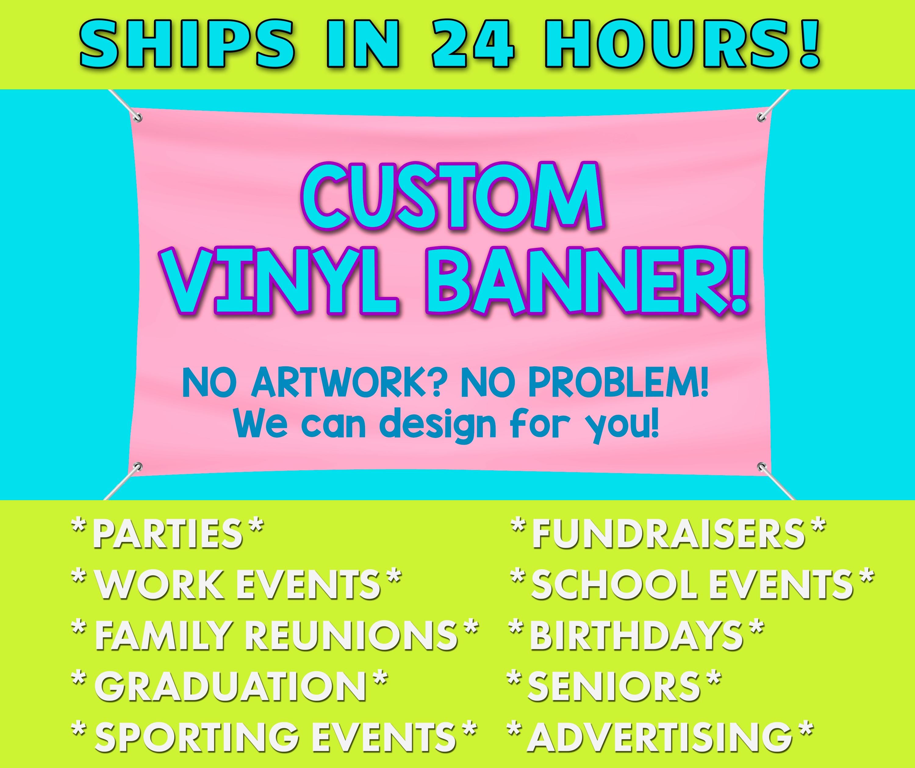 Full Color, Digitally Printed, Vinyl Banner! Personalized Advertising ...