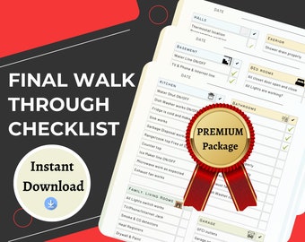Buyer Final Walk-through Checklist - Etsy