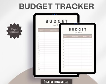 Printable Budget Planner Budget Overview, Savings Tracker, Budget ...
