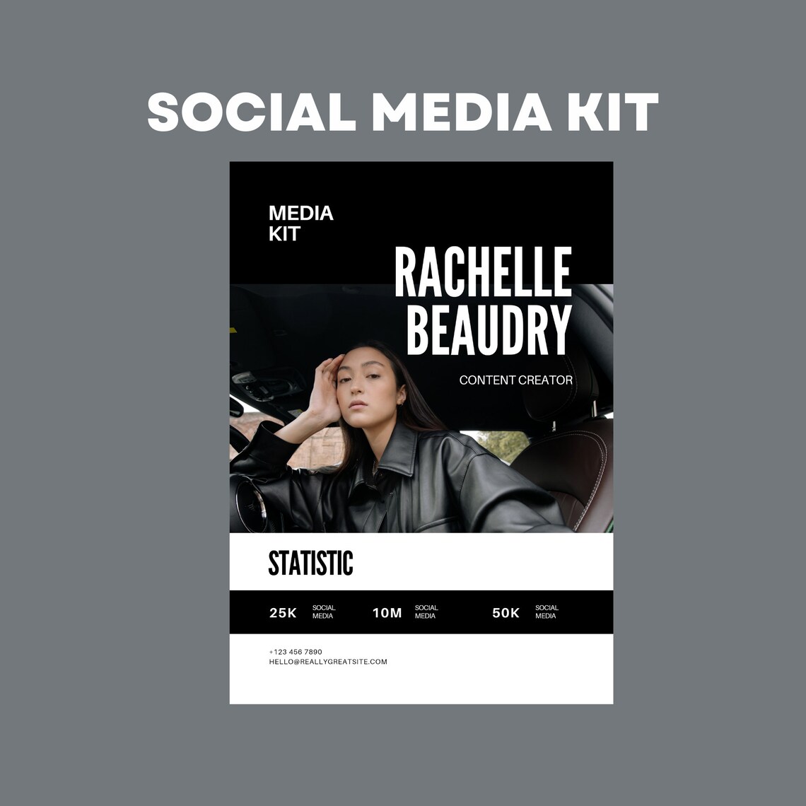 Content Creator Media Kit Fashion Blogger Media Kit, Media Kit Template ...