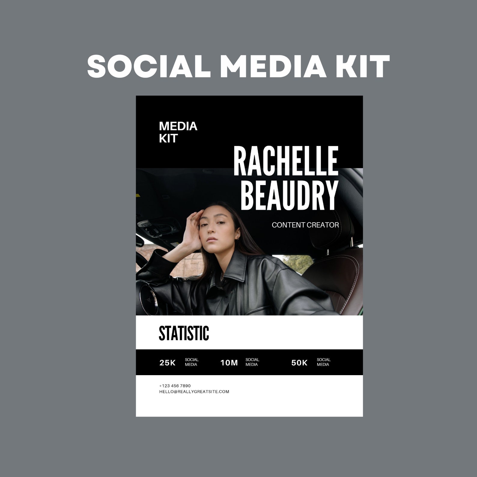 Content Creator Media Kit Fashion Blogger Media Kit, Media Kit Template ...