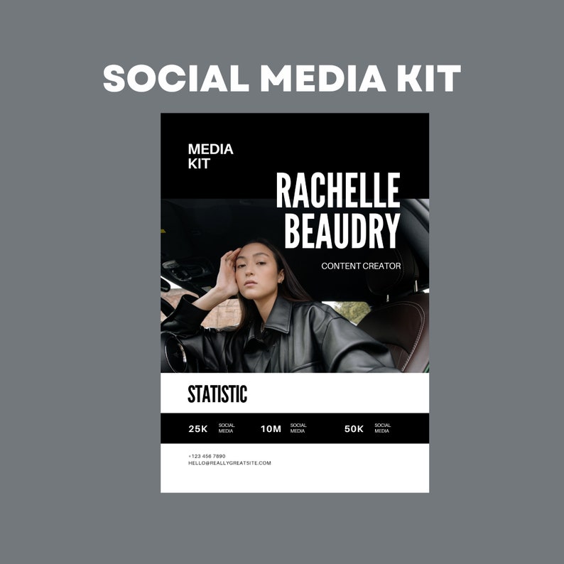 Content Creator Media Kit Fashion Blogger Media Kit, Media Kit Template ...