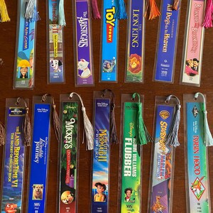 VHS Bookmarks | Movie Bookmark | Movie Gifts | Book Giftsvhs Bookmarks ...