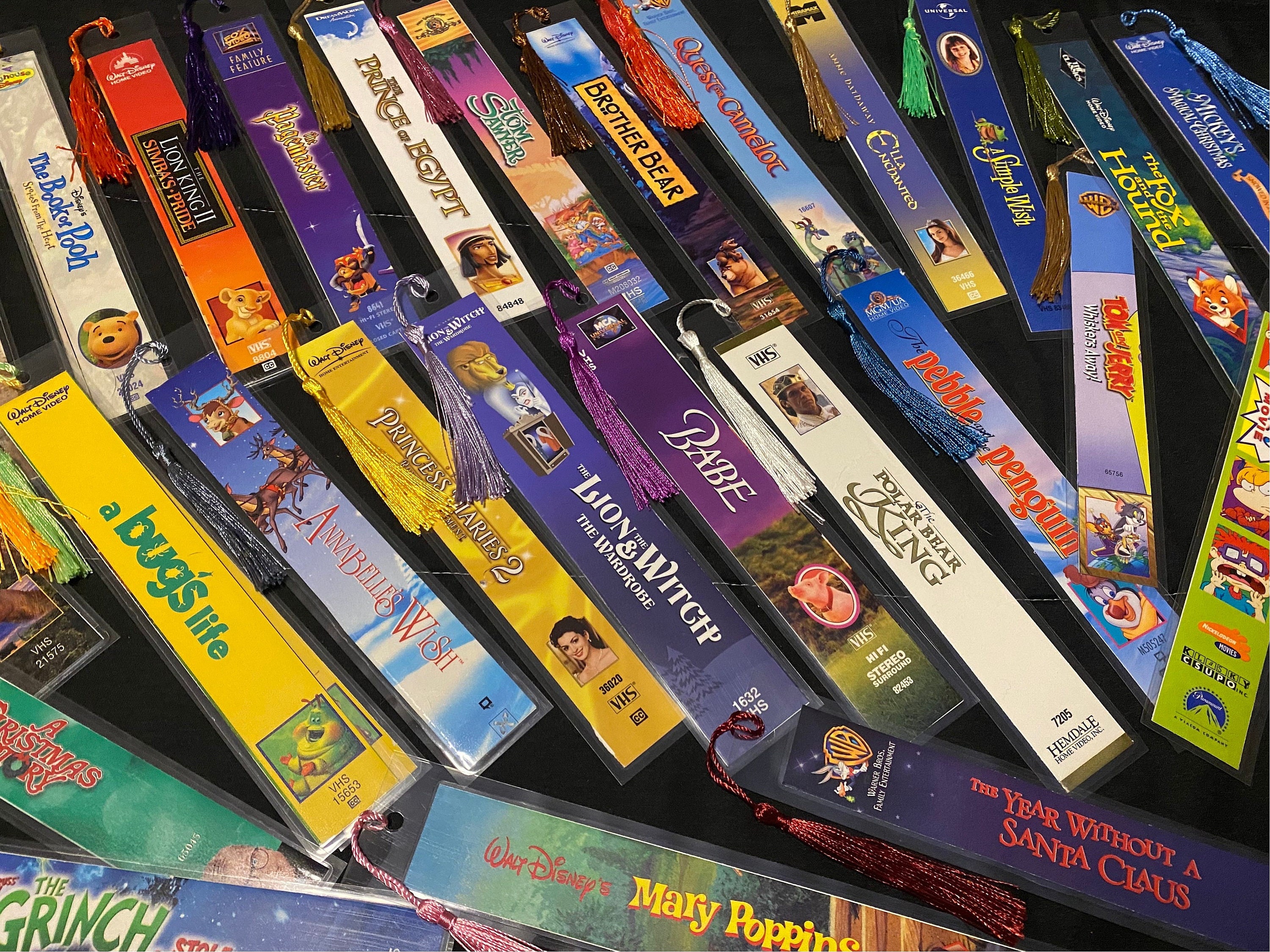 VHS Bookmarks Movie Bookmark Movie Gifts Book Gifts - Etsy