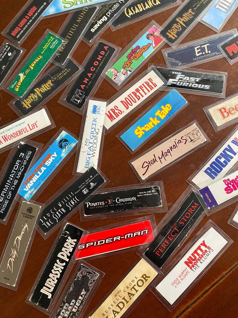Mini VHS Bookmarks | Movie Bookmark | Movie Gifts | Book Gifts - Etsy
