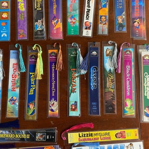 VHS Bookmarks | Movie Bookmark | Movie Gifts | Book Giftsvhs Bookmarks ...