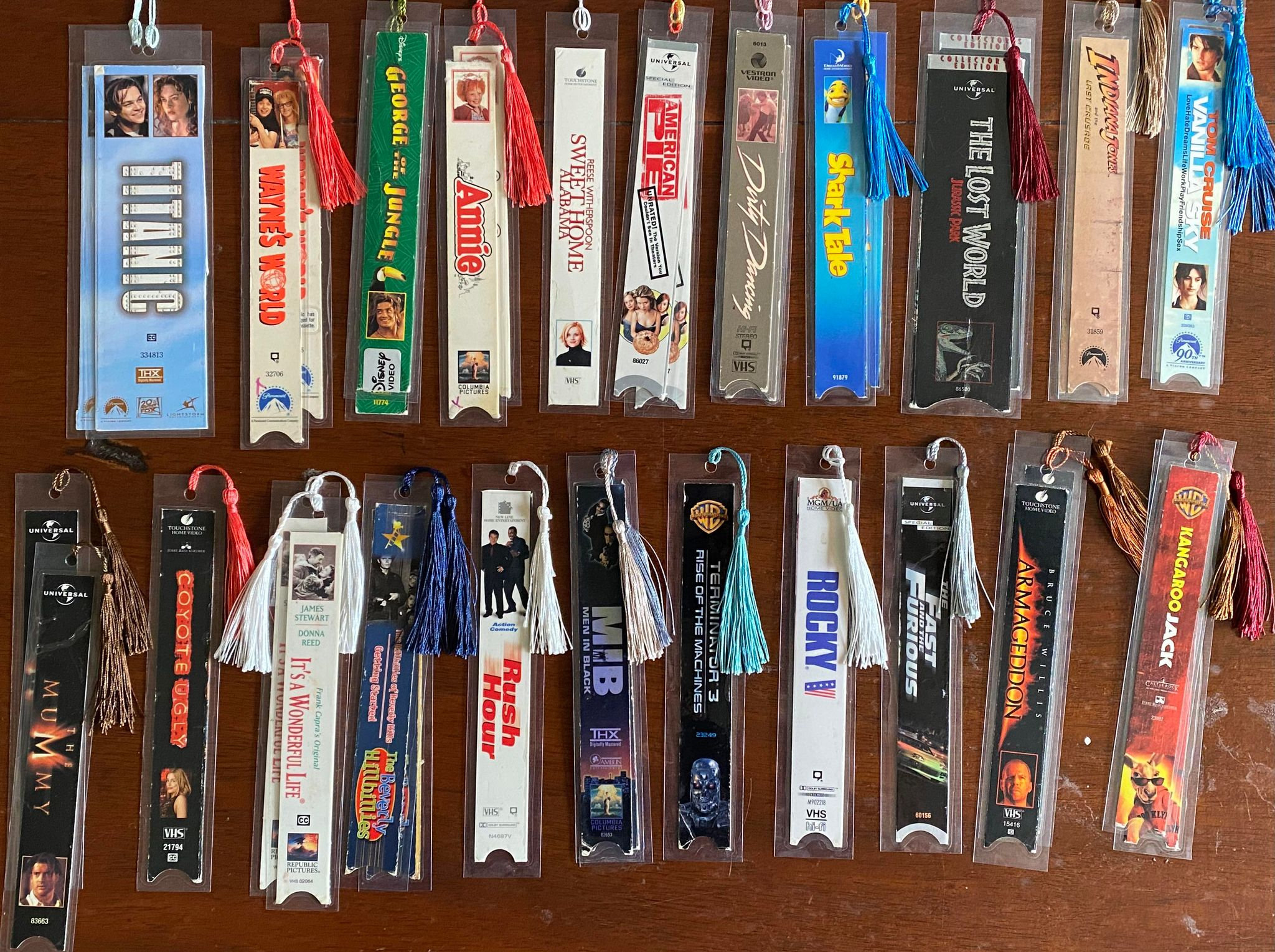 VHS Bookmarks | Movie Bookmark | Movie Gifts | Book Giftsvhs Bookmarks ...